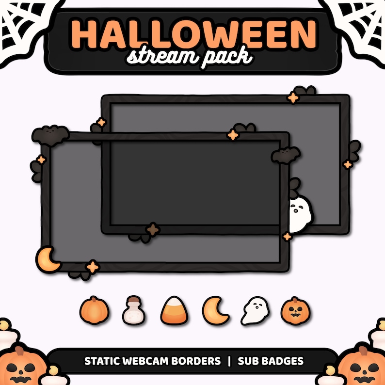 Halloween Stream Package | Animated Twitch Overlay (digital Download ...