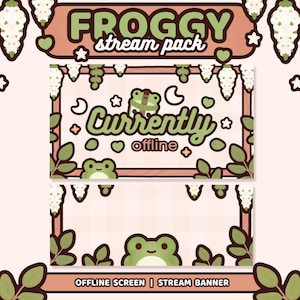Froggy Stream Package | Animated Stream Pack | Twitch Overlay | Vtuber ...