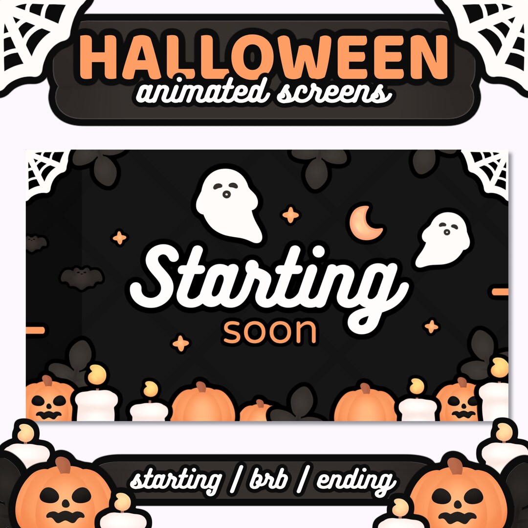3x Animated Halloween Screens | Cozy / Cute / Dark / Pumpkin / Ghost ...