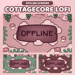 Cottagecore Cozy Lofi Stream Package | 3 Animated Screens, 6 Overlays ...