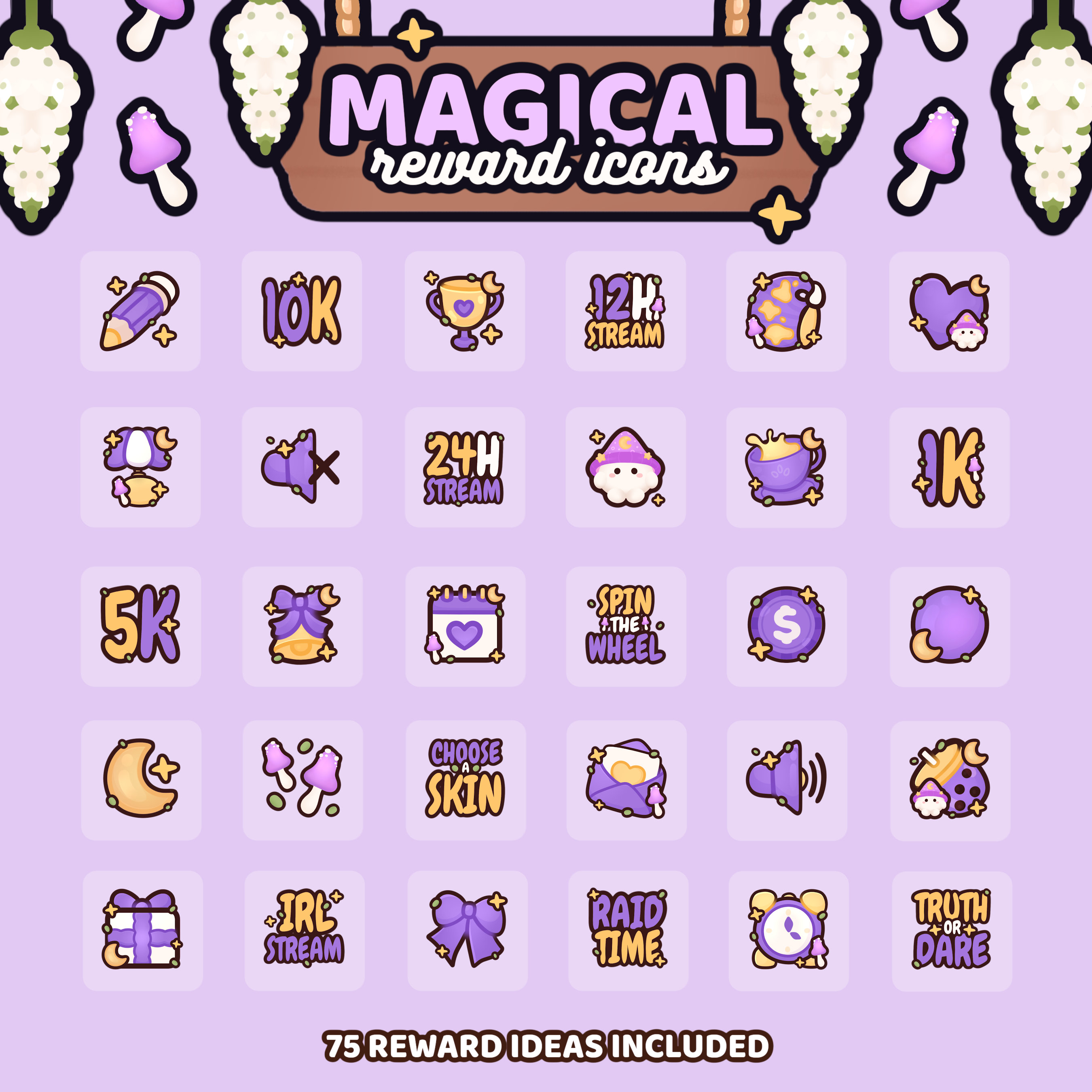 30x Magical Pack Reward Icon / Channel Point Reward Icons | 75x Reward ...