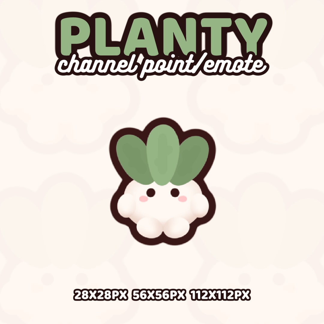 Planty Channel Point/emote | Kawaii / Cute / Plants | TWITCH - Etsy