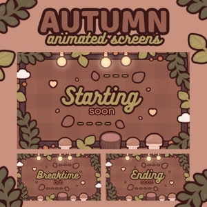 3x Animated Fall Screens | Cozy / Cute / Aesthetic / Soft / Cottagecore ...
