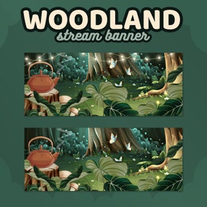 Woodland Forest Stream Package | 3 Animated Screens, 3 Overlays ...