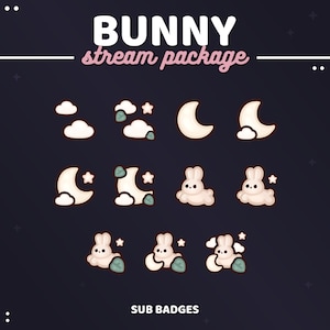 Bunny Complete Stream Package | Animated Screens, Overlays, Alert ...
