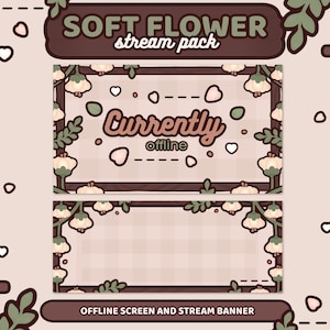Soft Flower Stream Package | Animated Stream Pack | Twitch Overlay ...