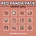 12x Kawaii Red Panda Pack Reward Icon / Channel Point Reward Icons 75x ...