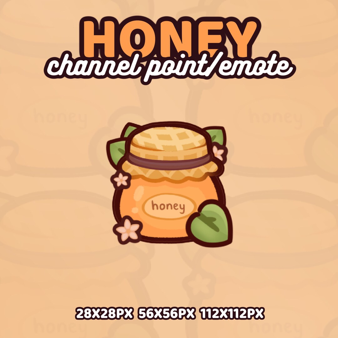 Honey Pot Channel Point/emote Kawaii / Cute / Cottagecore / Leaf ...
