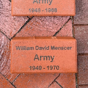 Custom Veteran Memorial Engraved Brick - Etsy