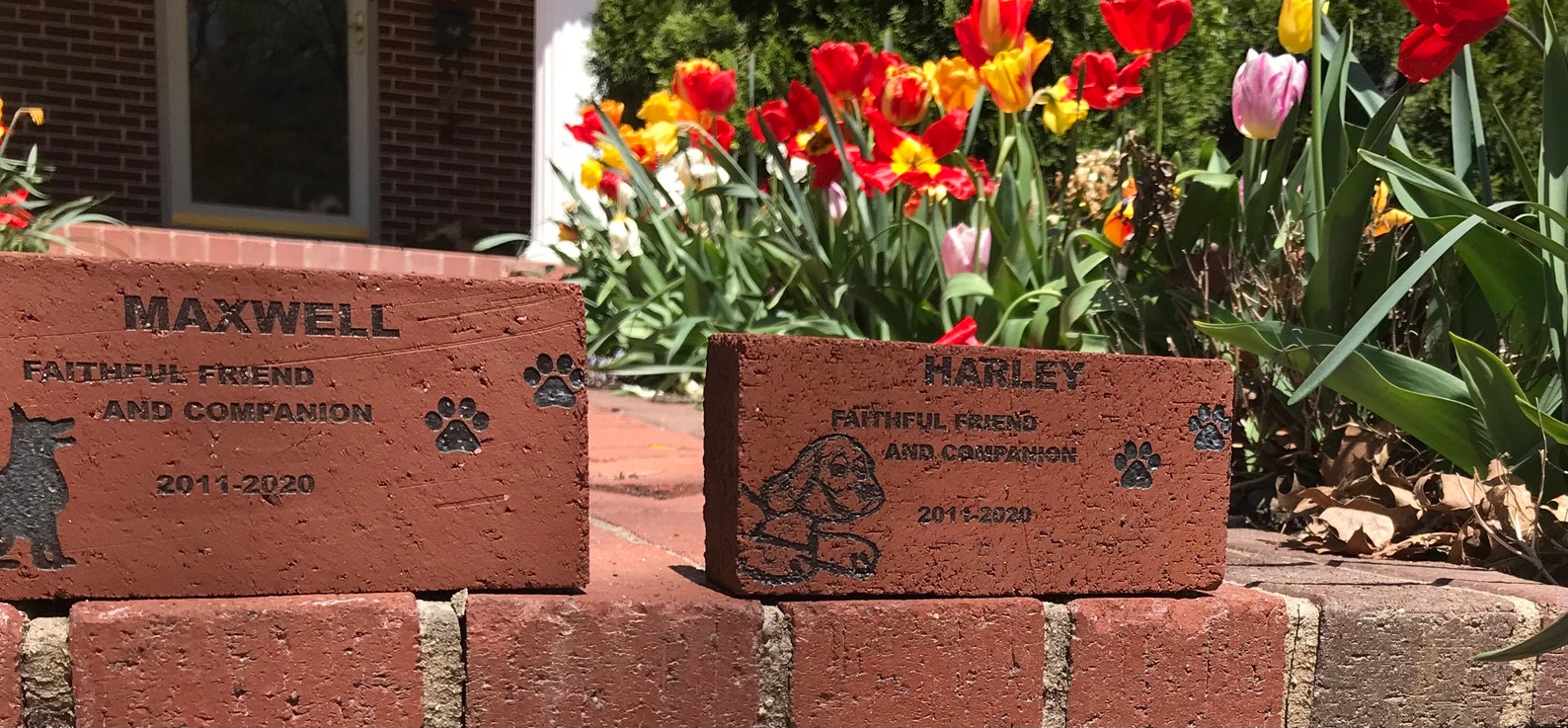 Personalized Memorial Brick – Engraved Clay Paver, Garden Stone (4x8 ...