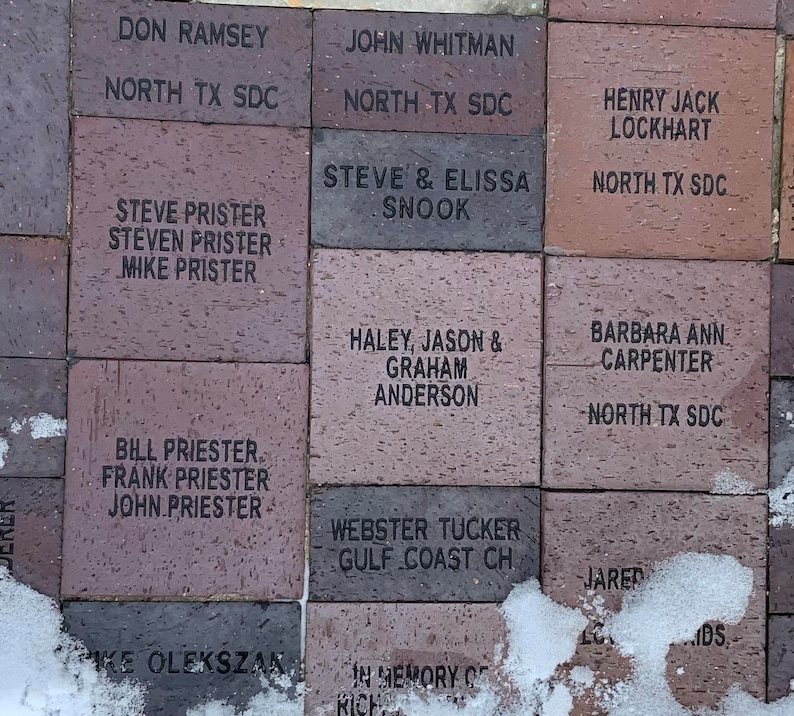 Custom Laser Engraved Brick 2x8 4x8 or 8x8 - Etsy