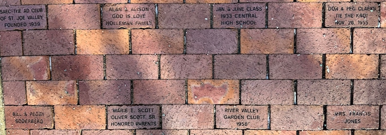 Customizable Laser Engraved Brick 8x8 4x8 or 2x8 - Etsy