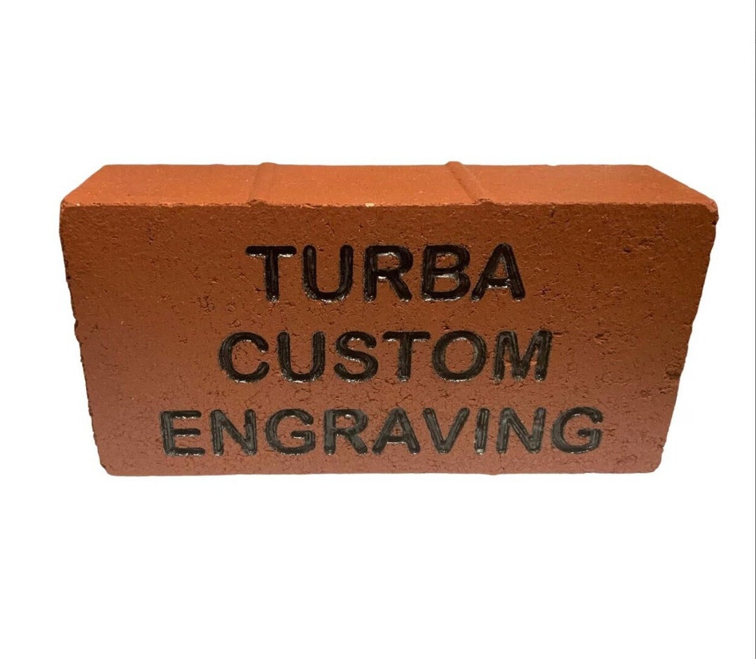 Engraved Brick Custom Laser Brick - No Character Limit + Free Images - Etsy