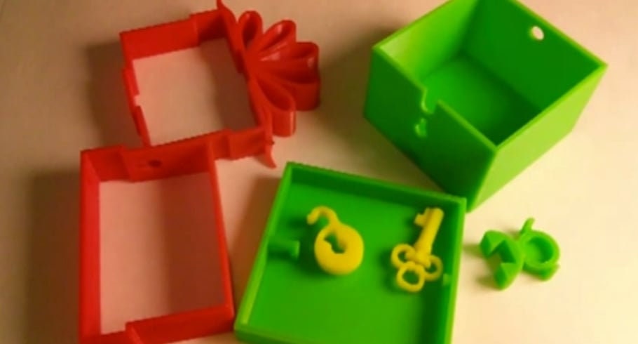 Lockable Present Ornament Etsy