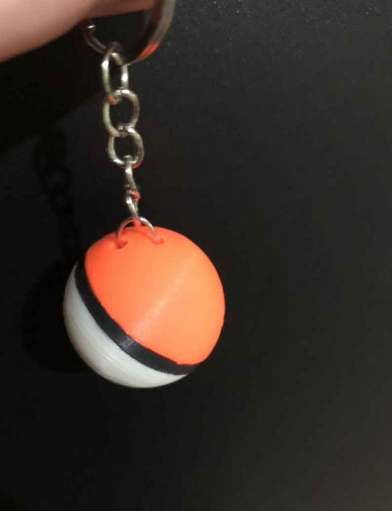 Pokeball Keychain - Etsy