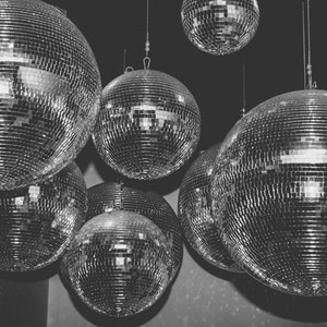 Frame TV Art File, Disco Balls, Happy New Year, Celebration, Black and ...