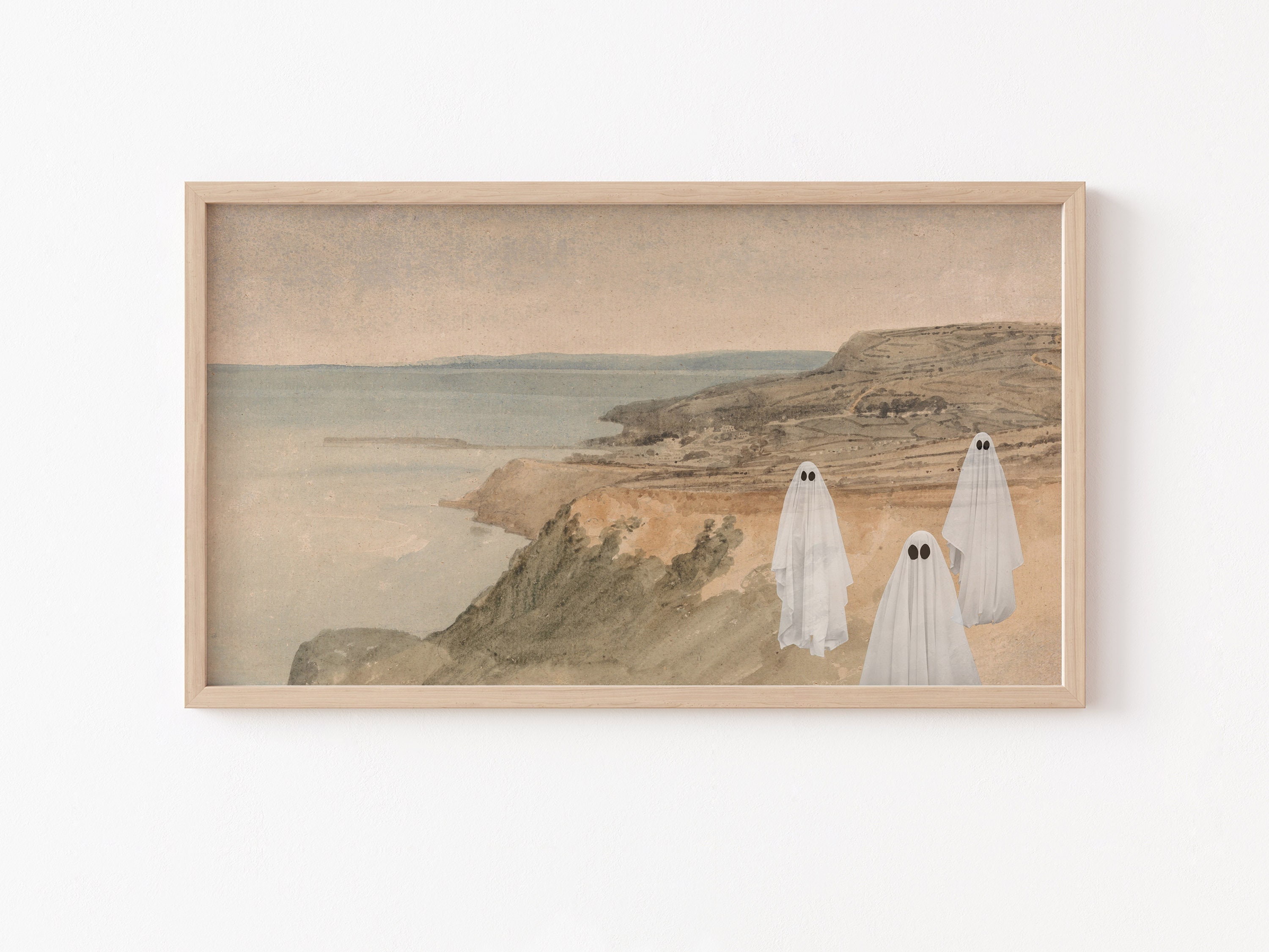 Frame TV Art File Halloween Frame TV Art Ghost Art Ghost - Etsy
