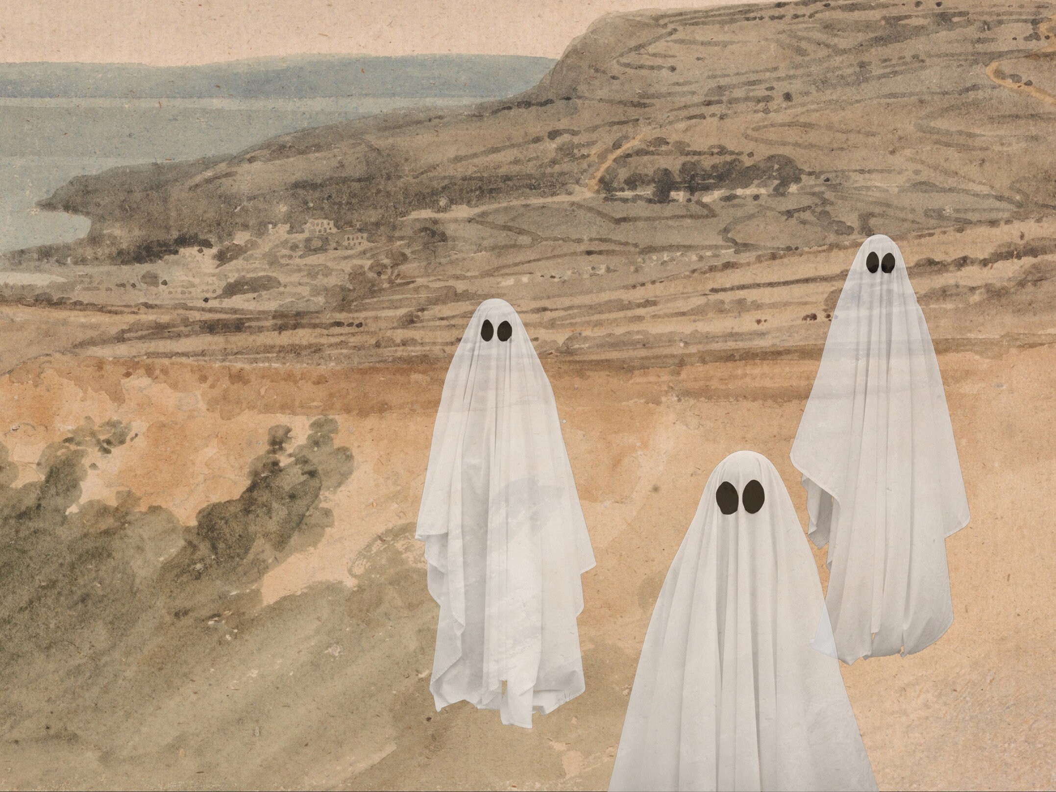 Frame TV Art File Halloween Frame TV Art Ghost Art Ghost - Etsy