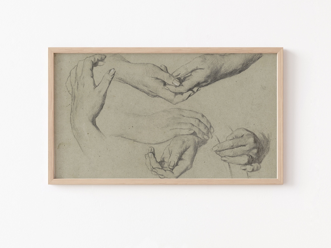 Frame TV Art File, Frame TV Hand Study, Frame TV Art File, Vintage ...