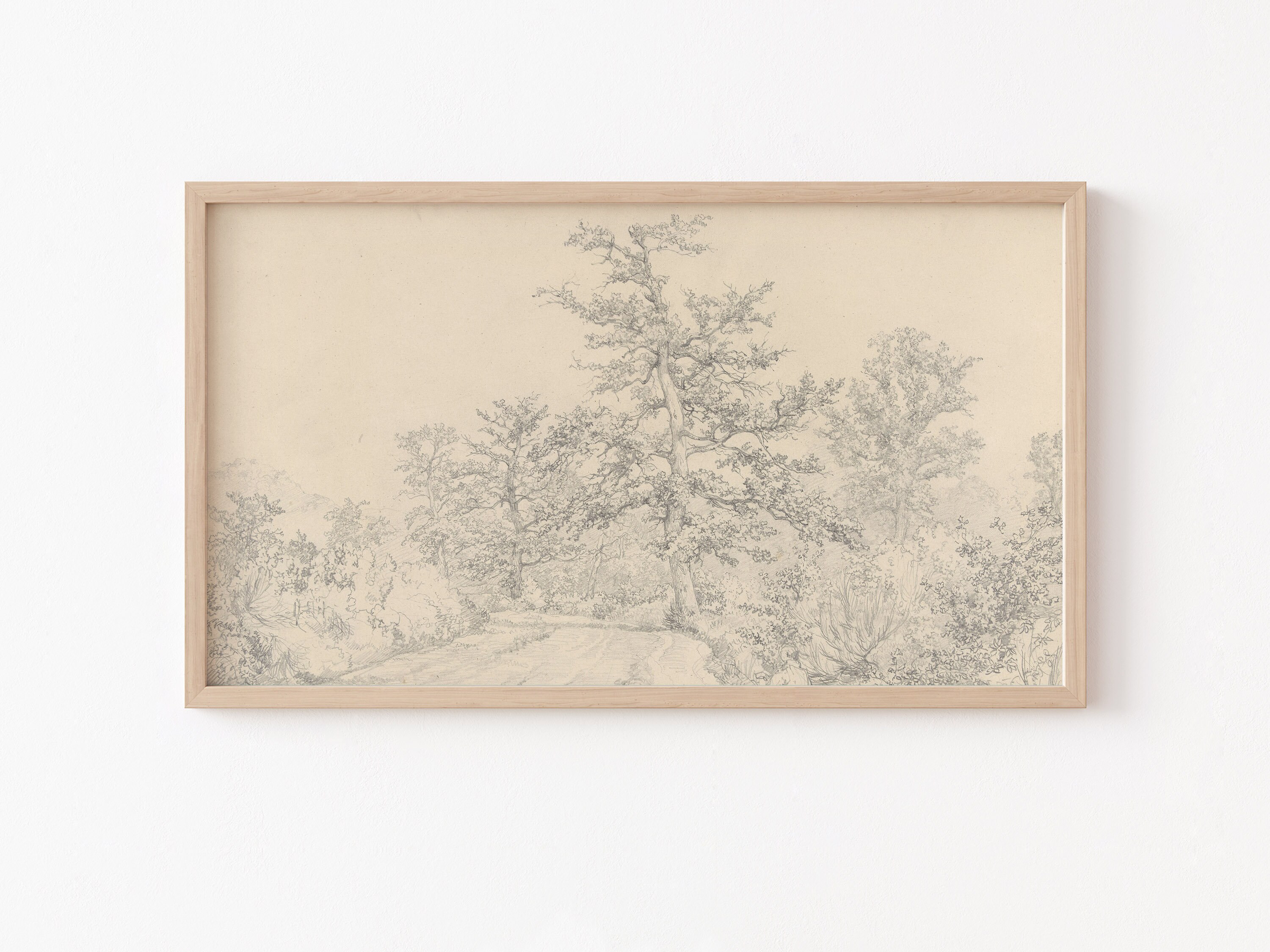 Frame TV Art File Frame TV Art File Vintage Drawing - Etsy