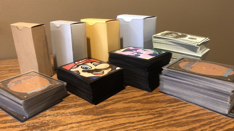 Magic Deck Box Templates - 4 Sizes - Word PDF for MTG Magic Pokemon and ...