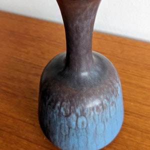 Gunnar Nylund ARI Vase Beautiful BLUE Brown Hare's Glazed Vintage ...