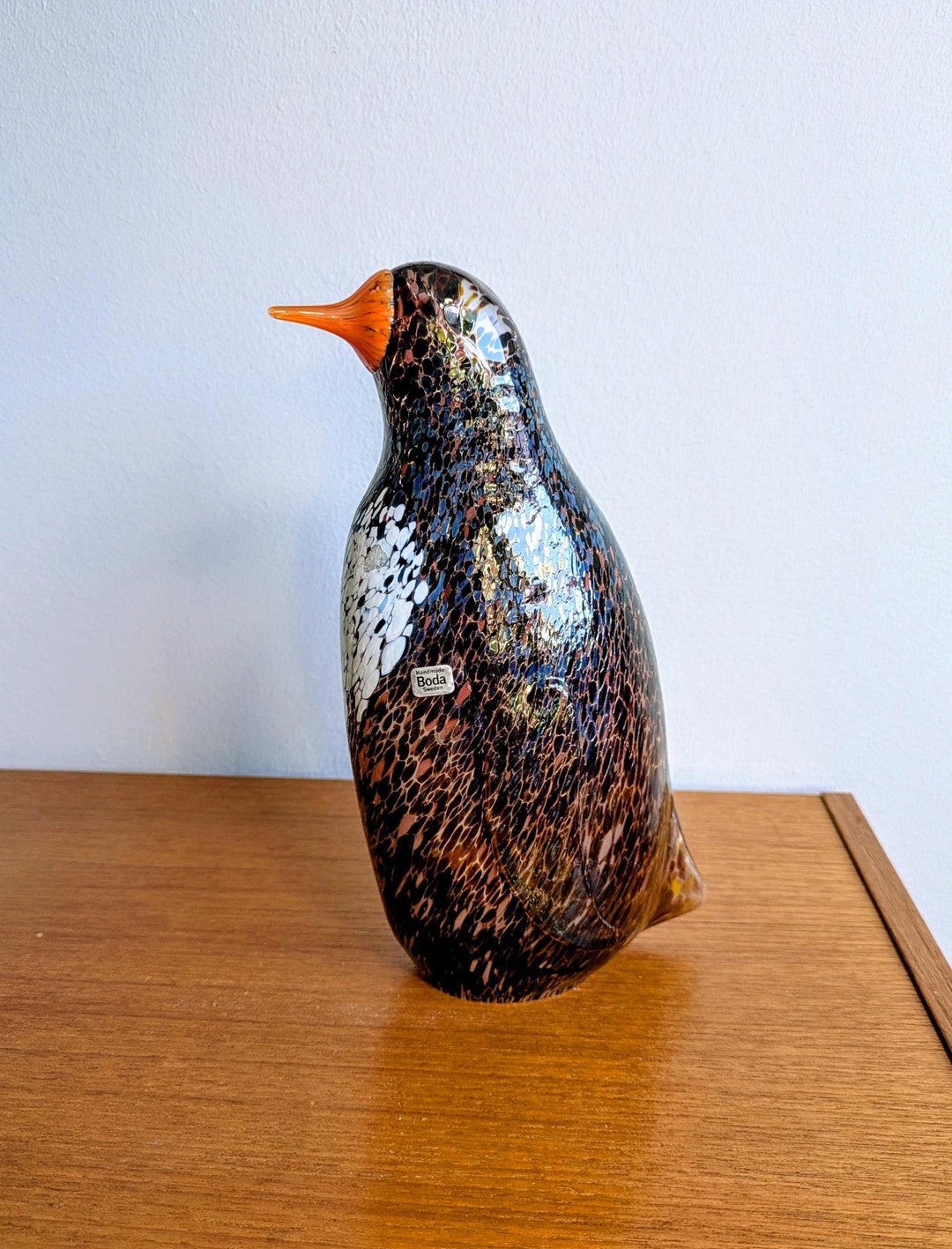Kosta Boda Bertil Vallien Large Penguin - Mottled Polychrome (pingvin ...