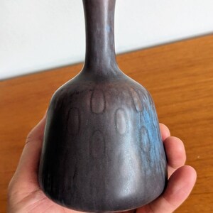 Gunnar Nylund ARI Vase Beautiful BLUE Brown Hare's Glazed Vintage ...