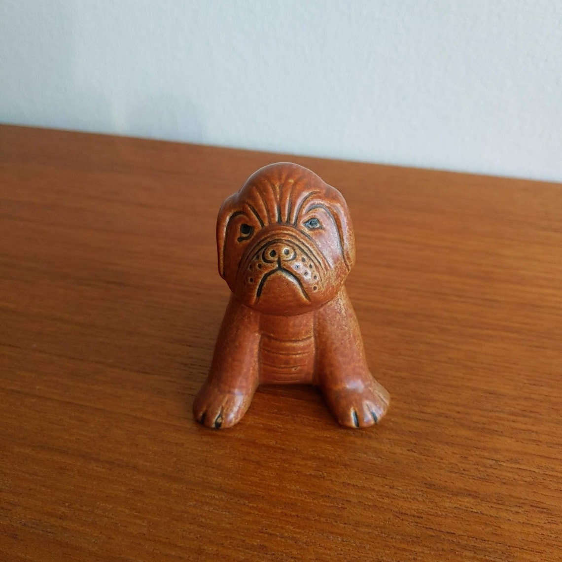 Lisa Larson Dog Hund Gustavsberg Gorgeous Small Copper - Etsy