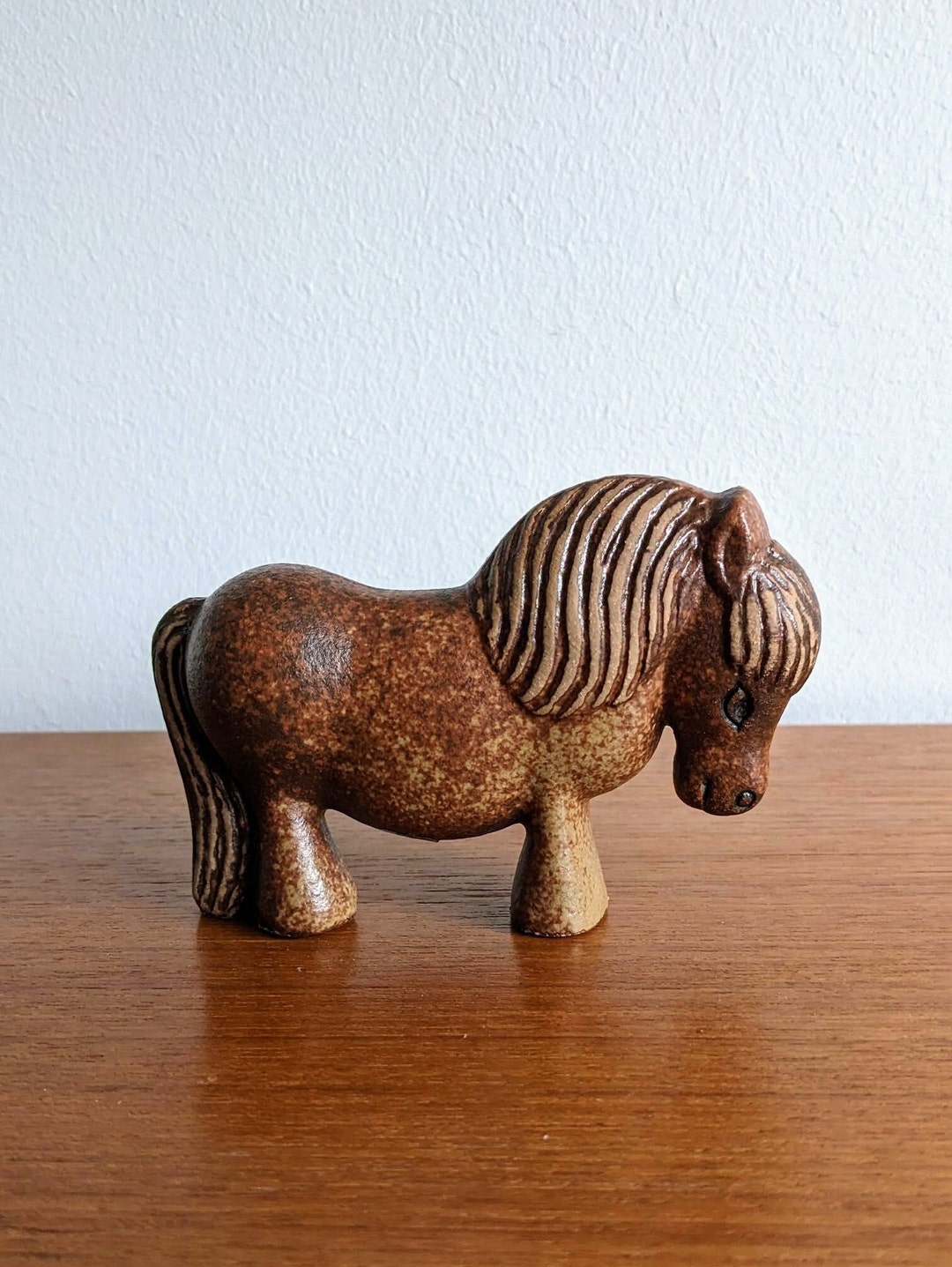 Vintage Lisa Larson Pony Horse ponny Lilla Zoo Series - Etsy