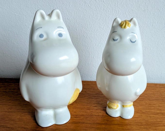 Rare Pair MOOMIN Trolls Mumintrollen - Arabia Finland - Tuulikki ...