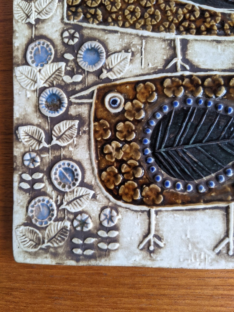 Vintage Wall Plate Lisa Larson Bird From unik Series - Etsy