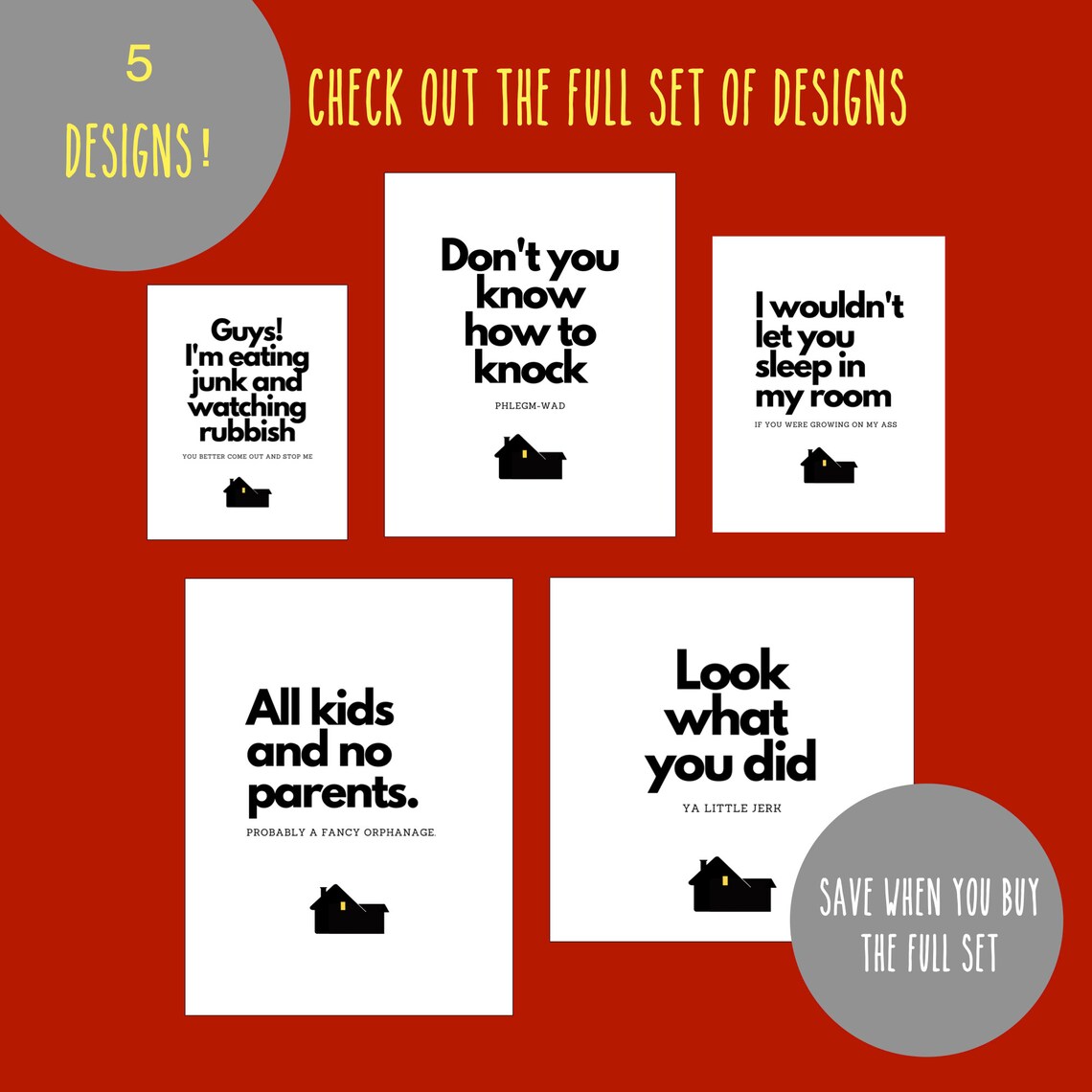 Look What You Did Ya Little Jerk • Home Alone Printable Wall Art ...