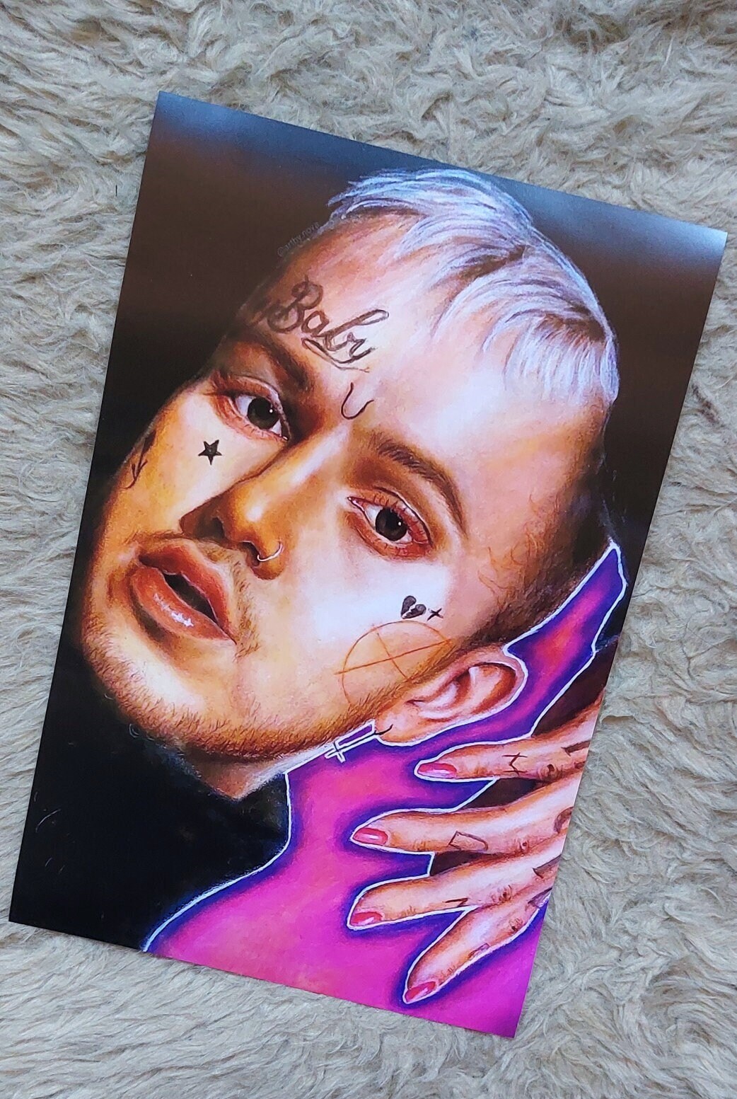 Lil Peep Art Print Poster - Etsy