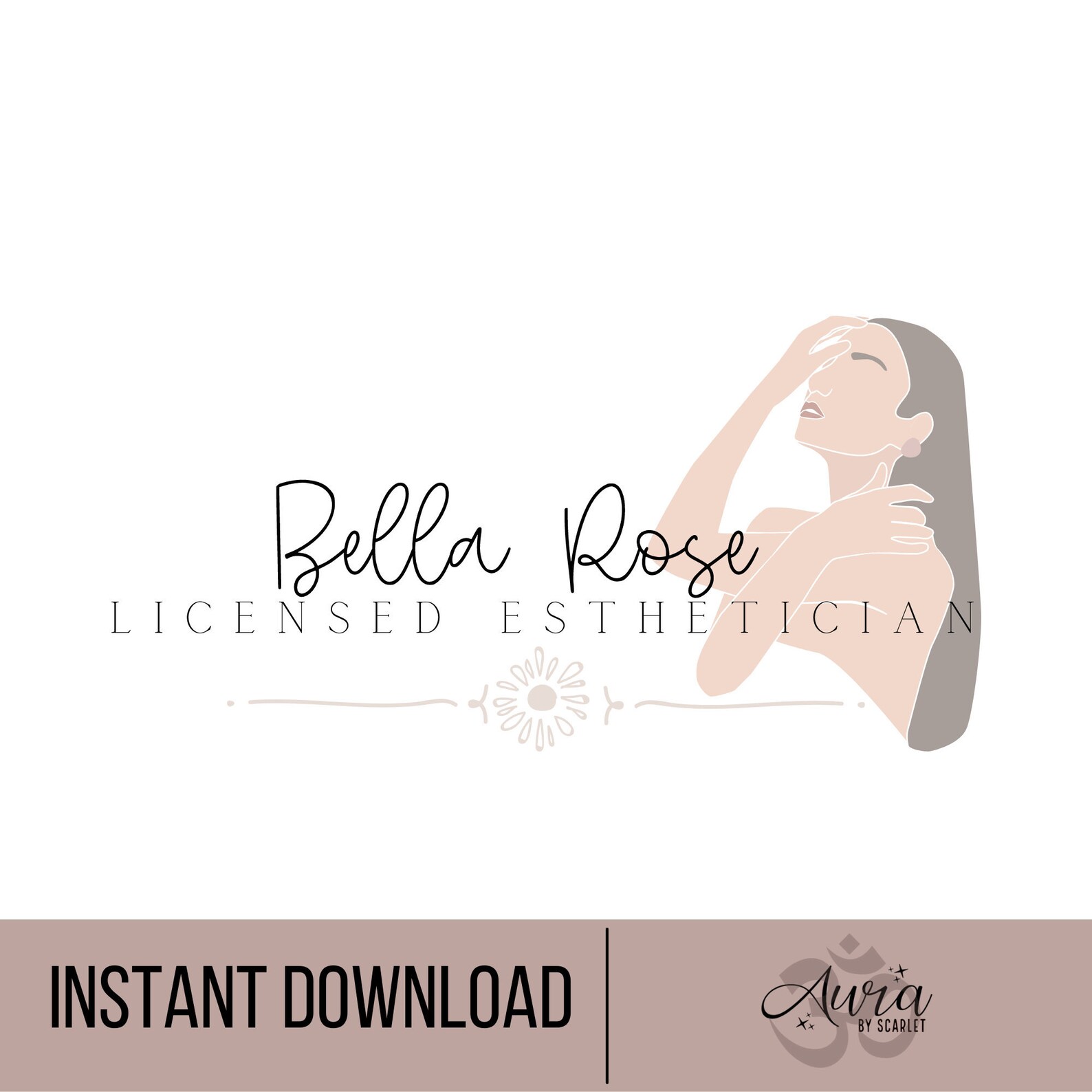 Premade Esthetician Logo Design Personalized Pre-made Small - Etsy