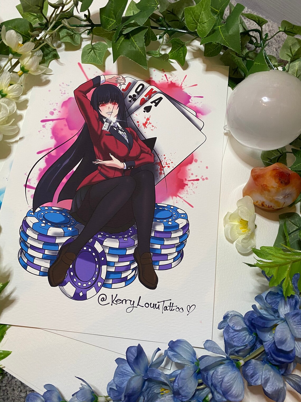 Kakegurui Tattoo Design Print - Etsy