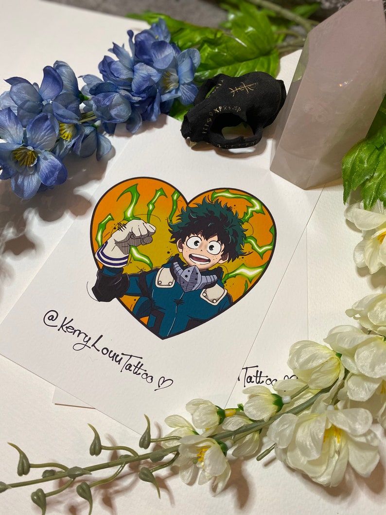 Deku MHA Tattoo Design Print - Etsy