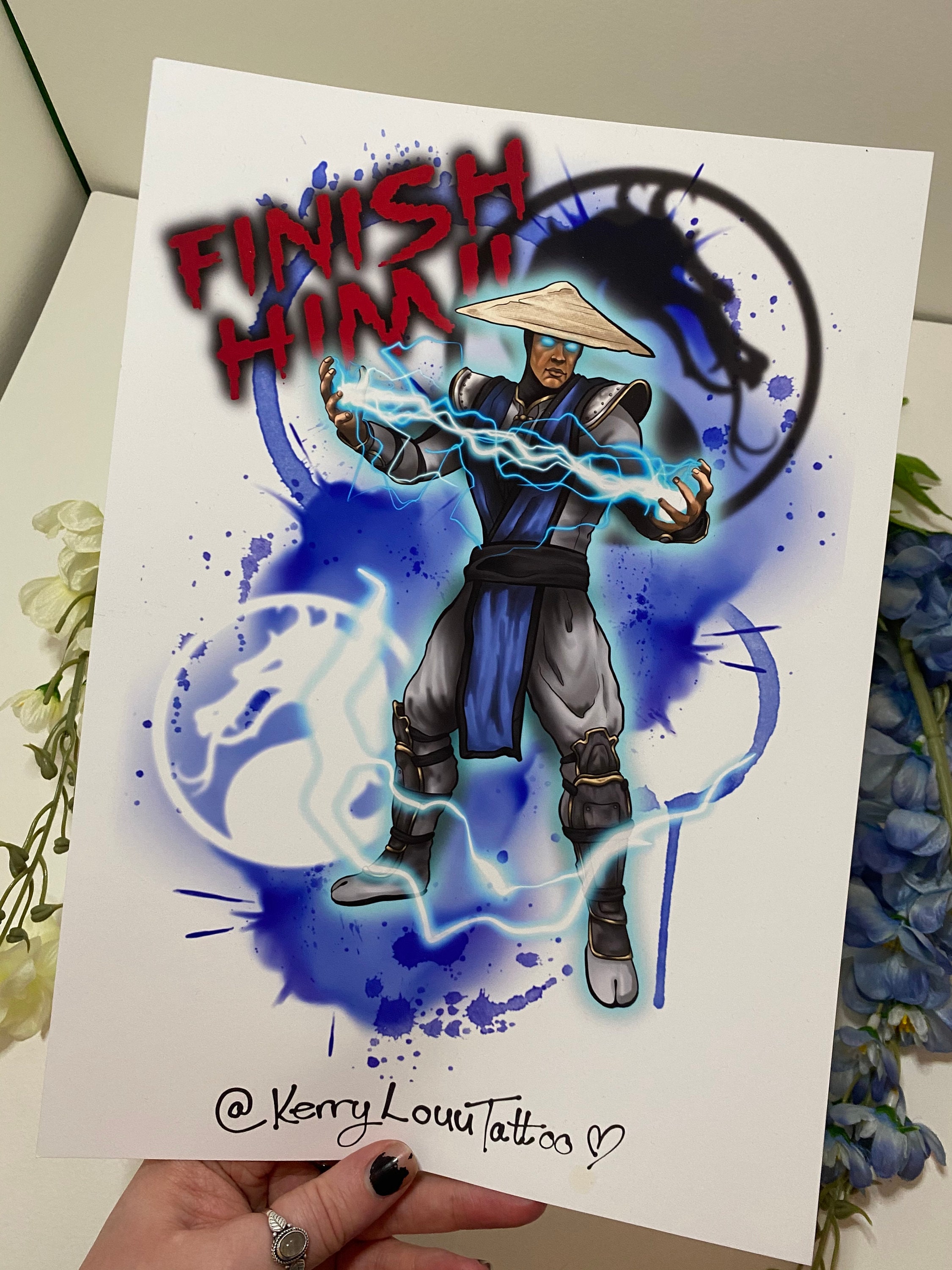 Mortal Kombat Raiden Inspired Print - Etsy