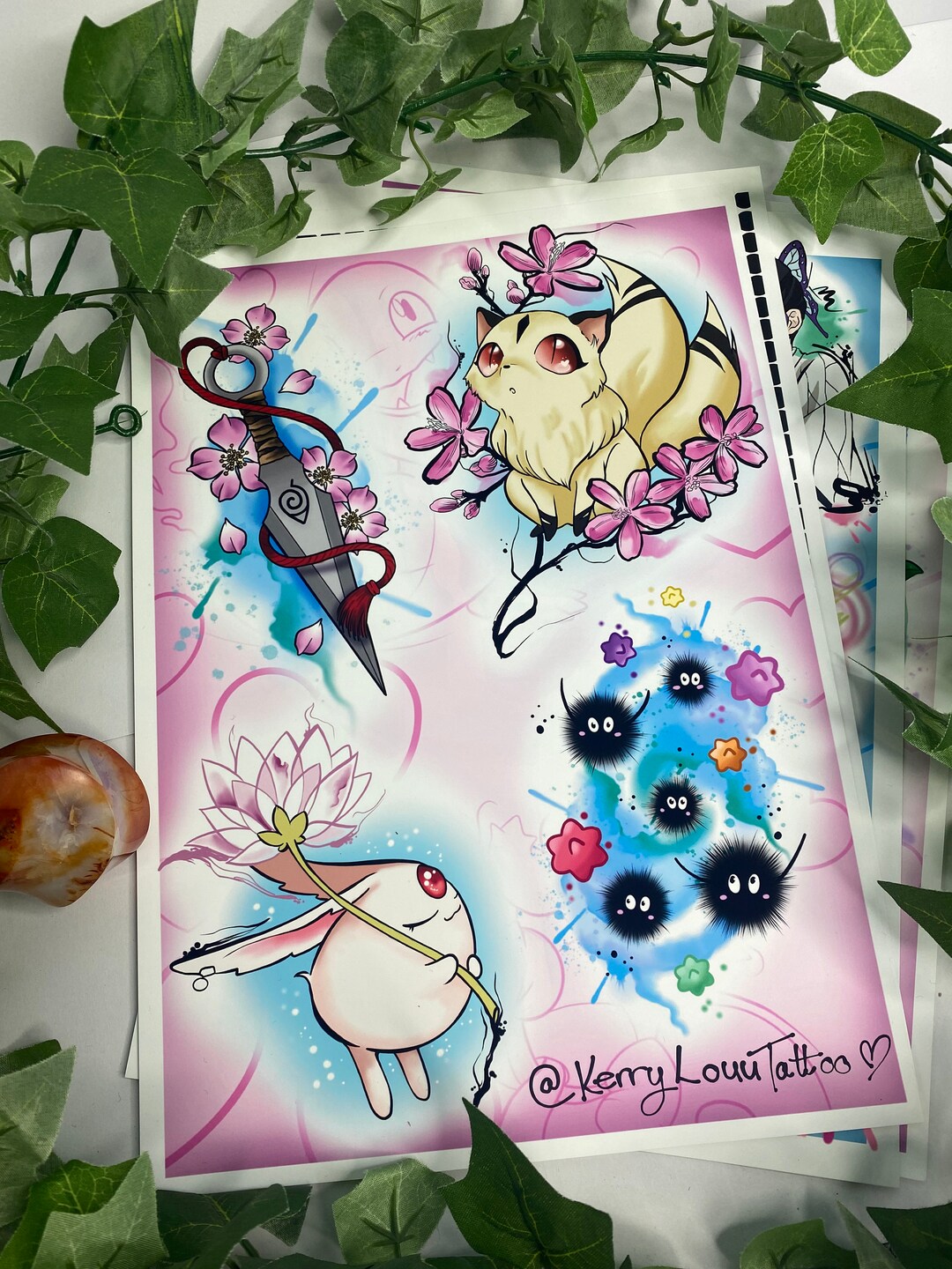 Anime Inspired Flash Art - Etsy