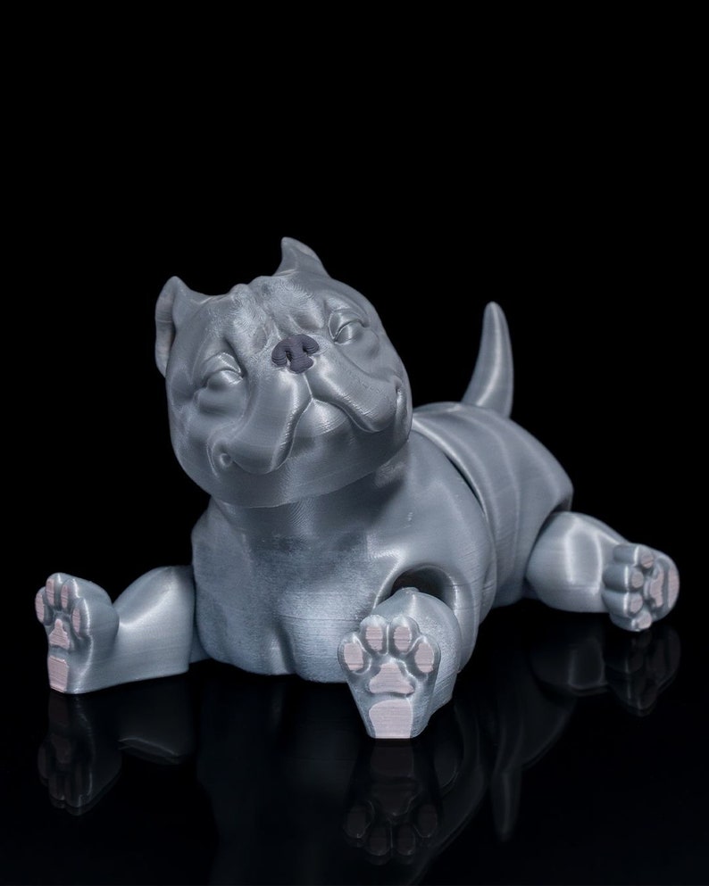 American Bully Articulating 3d Printed Toy. Comes With - Etsy