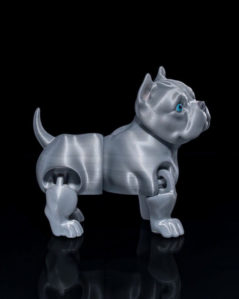 American Bully Articulating 3d Printed Toy. Comes With - Etsy