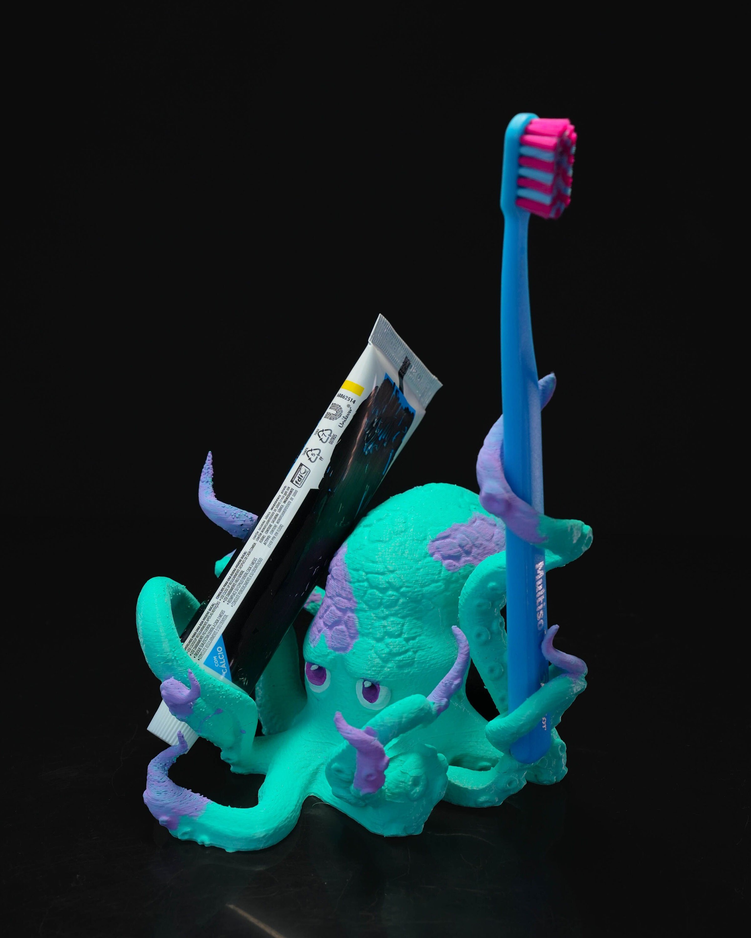 Octopus Toothbrush Holder - Standing | 3D Printed | Single Color - Etsy