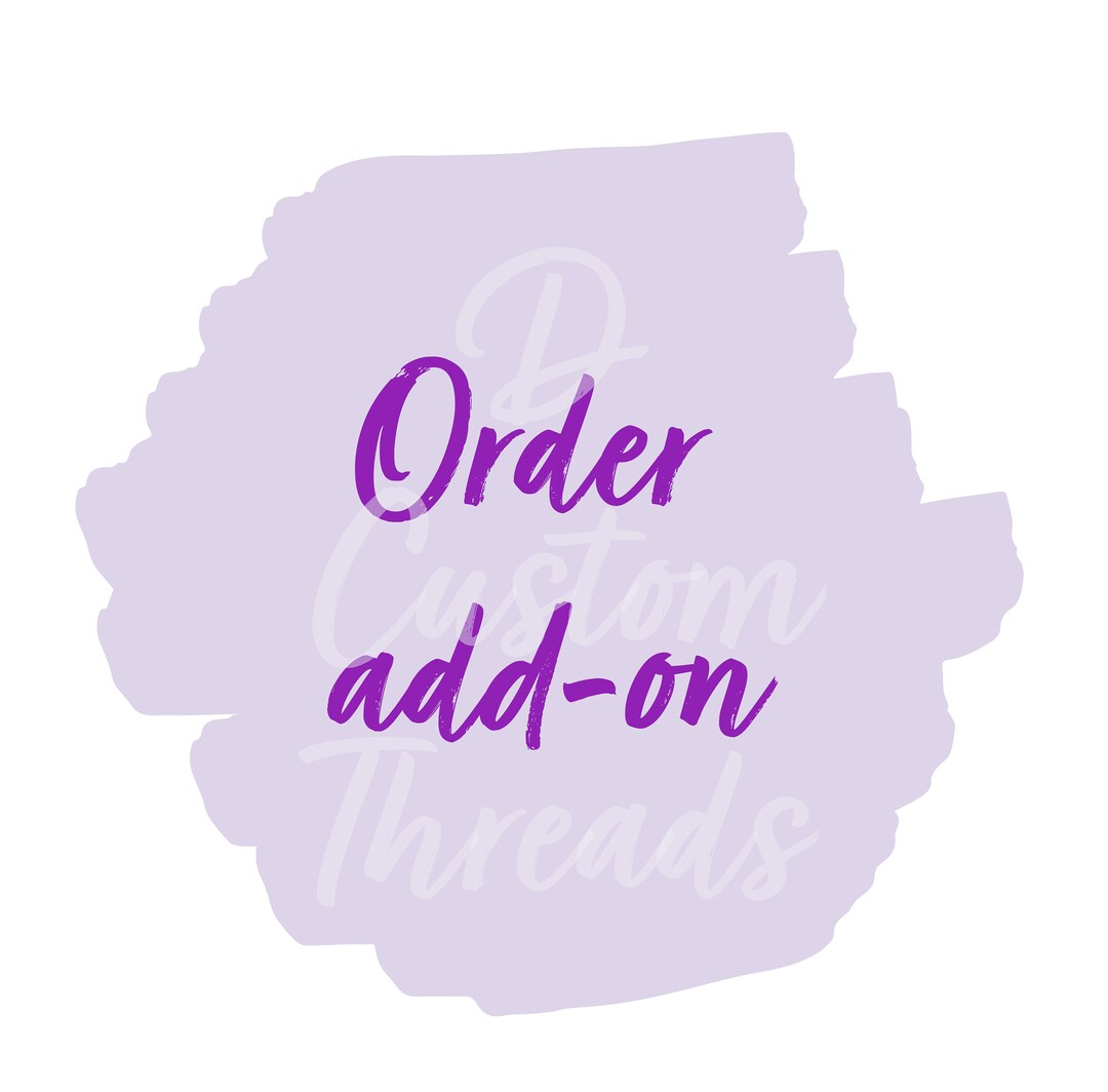 Order Add-on - Etsy