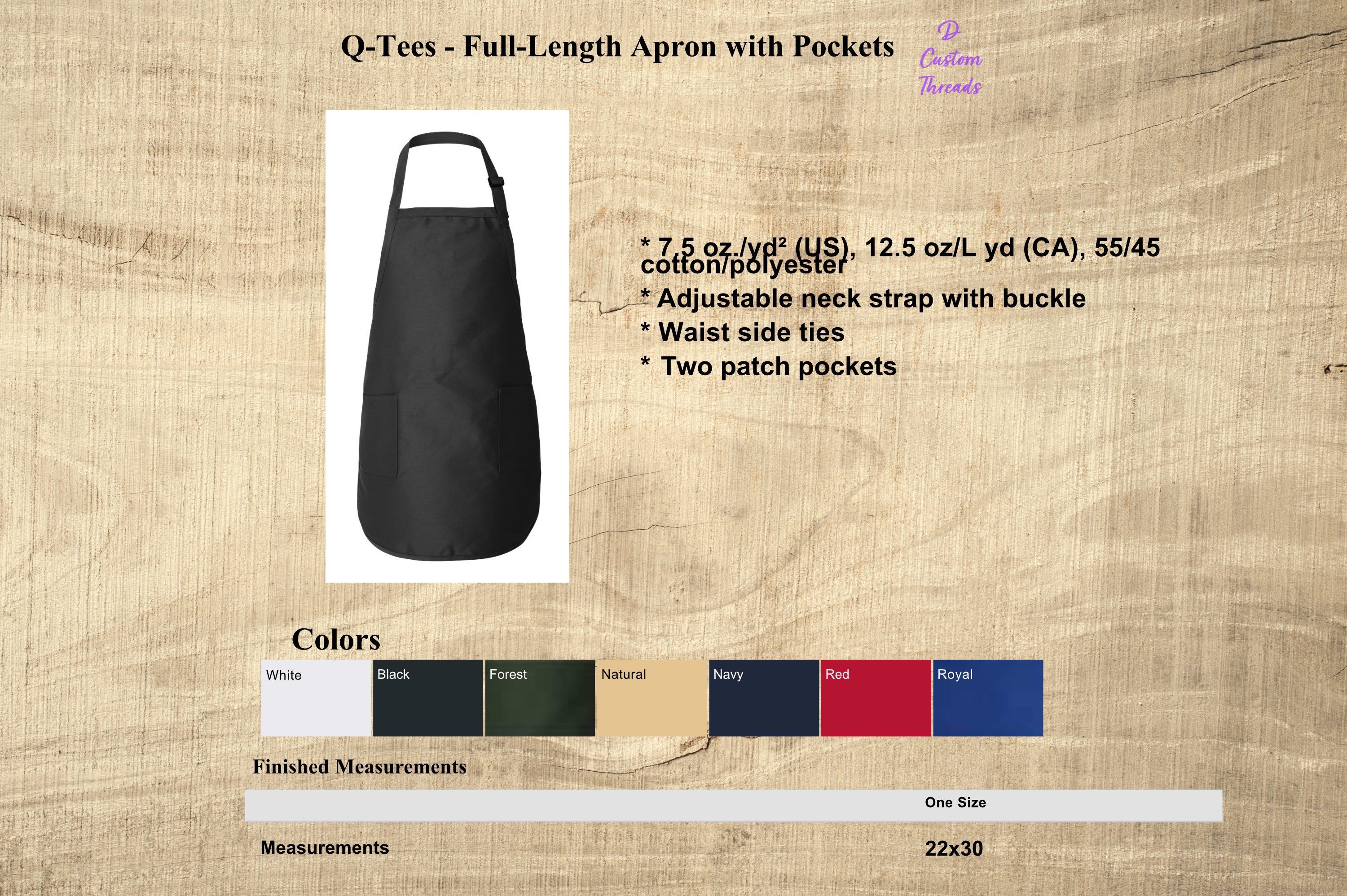 Custom Embroidered Apron Custom Monogrammed Apron - Etsy