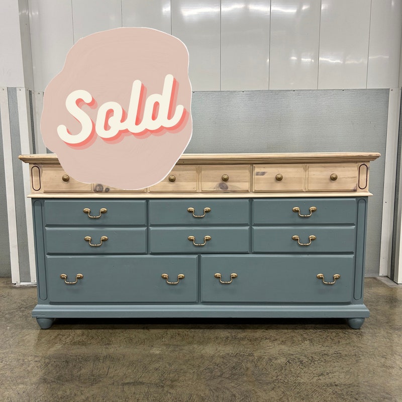 Blue Dresser - Etsy
