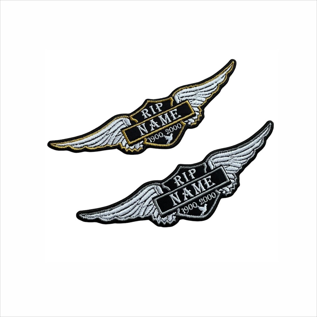Biker Memorial Custom Patch - in Memory of Your Love One - 3 Styles - Etsy