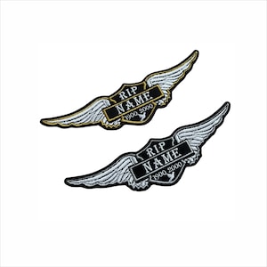 Biker Memorial Custom Patch - in Memory of Your Love One - 3 Styles - Etsy
