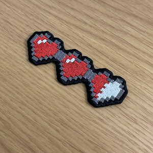 8bit Pixel Hearts - Many Colors - 100% Embroidered Patch - Iron/sew On ...