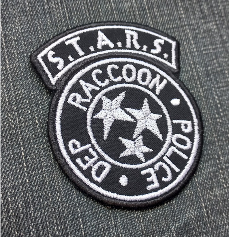 Resident Evil - STARS RPD - Hook/loop - Iron/sew on - Embroidered Patch ...