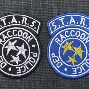 Resident Evil - STARS RPD - Hook/loop - Iron/sew on - Embroidered Patch ...